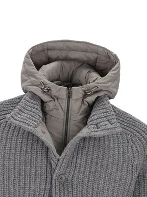 Herno Button-front Long-sleeve Knit Cardigan