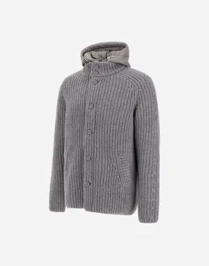 Herno Button-front Long-sleeve Knit Cardigan