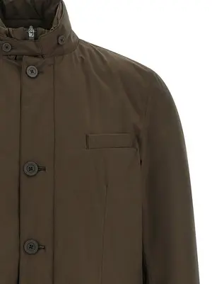 Herno Long-sleeve Button-front Casual Jacket
