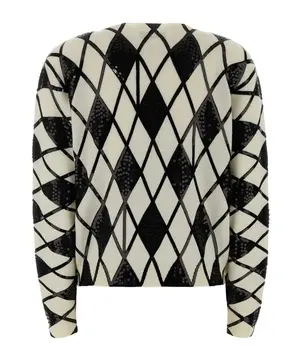 Blumarine Long-sleeve V-neck Sweater