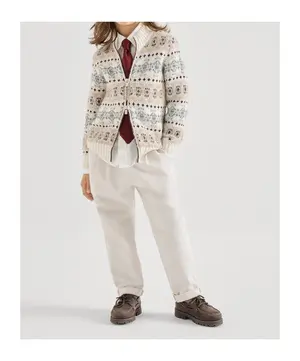 Brunello Cucinelli Embroidered Long-sleeve Shirt