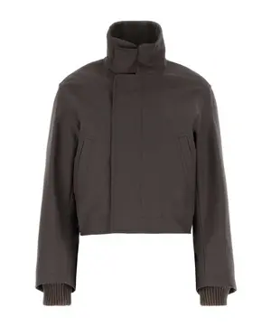 Victoria Beckham Long-sleeved Casual Jacket - Brown