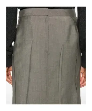 Victoria Beckham Pressed Tailored Midi Skirt