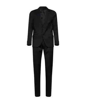 LARDINI Long-sleeve Suit Set - Black