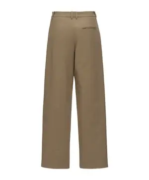 Magda Butrym Straight-leg Cotton Trousers With Front Pleats