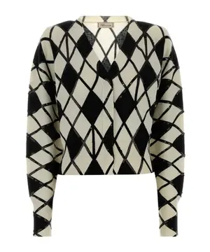 Blumarine Long-sleeve V-neck Cardigan