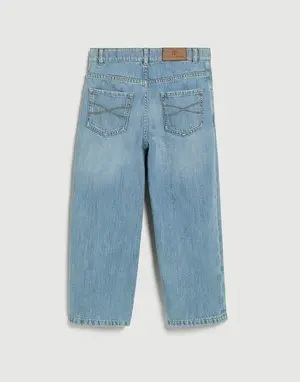 Brunello Cucinelli Belt-loop Logo-patch Jeans