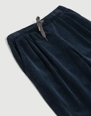 Brunello Cucinelli Pleated Corduroy Trousers