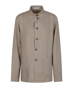 Tagliatore Klein Stand-collar Jacket - Gray-brown