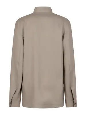 Tagliatore Klein Stand-collar Jacket - Gray-brown