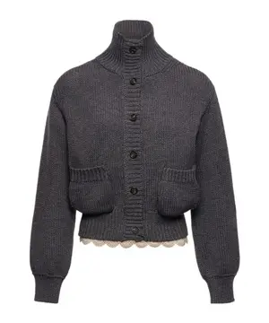 Magda Butrym Ribbed-knit Cardigan