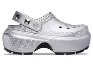 CROCS Stomp Clog Metallic - Silver
