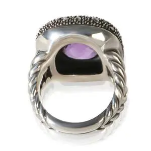 David Yurman Sterling Silver Amethyst And Diamond Midnight Melange Ring