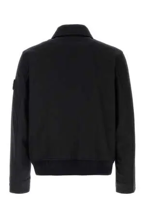 Stone Island Wool Blend Jacket - Black