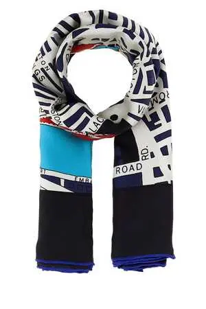 Burberry Printed Twill Foulard - Multicolor