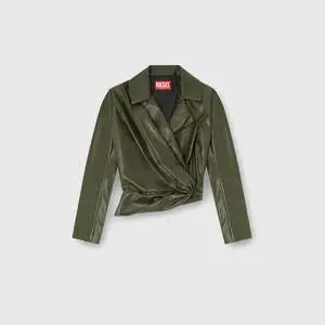 DIESEL® Draped Wrap-effect Jacket - Green