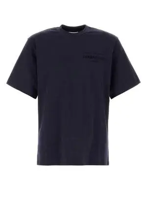 FERRAGAMO Navy Cotton T-shirt - Blue