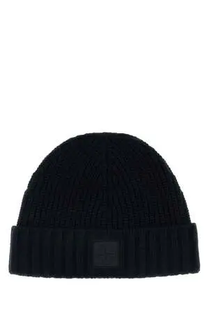 Stone Island Midnight Cashmere Beanie Hat - Blue