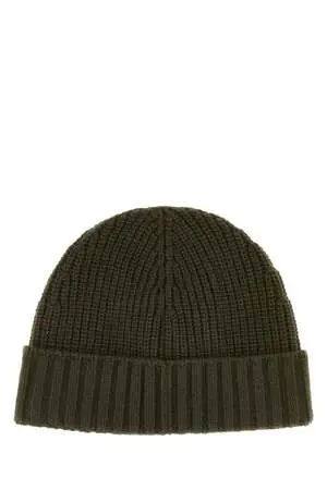 Stone Island Army Cashmere Beanie Hat