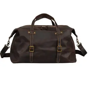 TOURI Large Leather Weekender