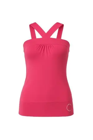 CONQUISTA Cross-strap Fuchsia Top – Modern, Feminine, Perfect For Warm-weather Style - Pink