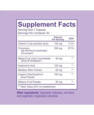SUNERGETIC Cellulite Support Capsules With Melon Extract