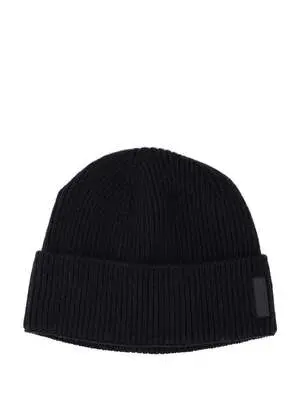 Giorgio Armani Cashmere Beanie Hat - Black