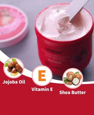 LOVERY 12 Ounce Strawberry Milk Body Butter