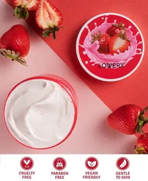 LOVERY 12 Ounce Strawberry Milk Body Butter