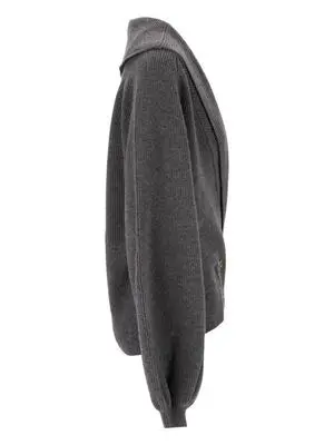 Dolce & Gabbana Virgin Wool Buttoned Cardigan - Gray