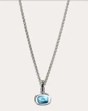 John Hardy Topaz & Diamond Heishi Gem Pendant Necklace