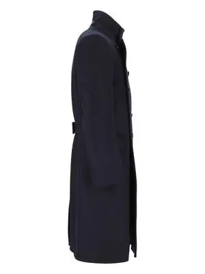 TOM FORD Double-breasted Wool Coat - Blue
