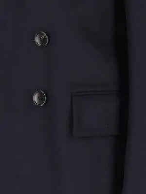 TOM FORD Double-breasted Wool Coat - Blue