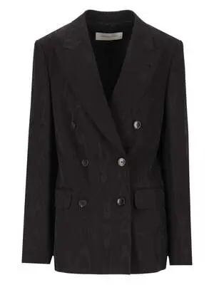 Dries Van Noten Barrysta” Double-breasted Blazer - Black