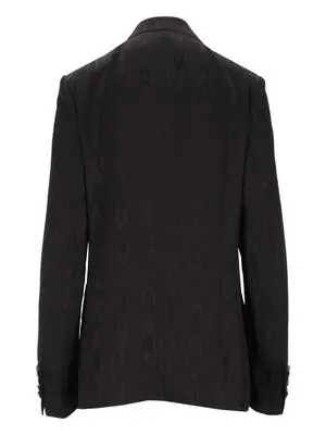 Dries Van Noten Barrysta Moiré Double-breasted Blazer