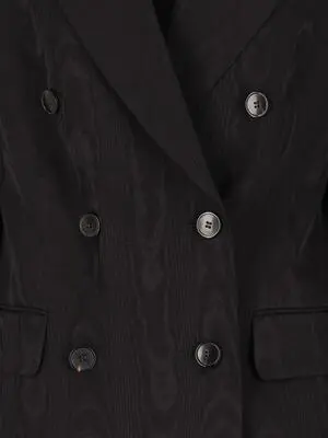 Dries Van Noten Barrysta Moiré Double-breasted Blazer