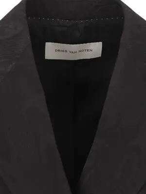 Dries Van Noten Barrysta Moiré Double-breasted Blazer