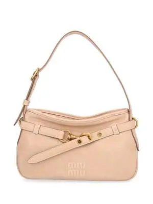 Miu Miu MIU MIU Aventure Shoulder Bag Nappa Aviator Cream