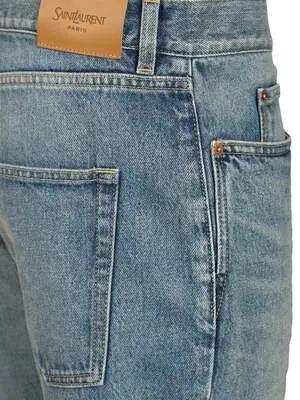 Saint Laurent Denim Slim Relaxed Low Rise Jeans