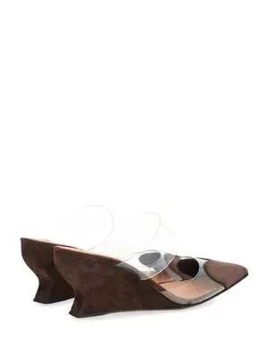 Alaïa Le Cœur” Suede Mules