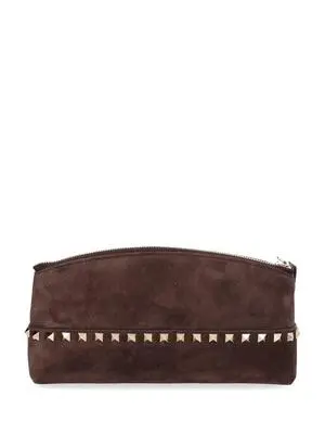 Valentino Garavani Suede Pouch - Brown
