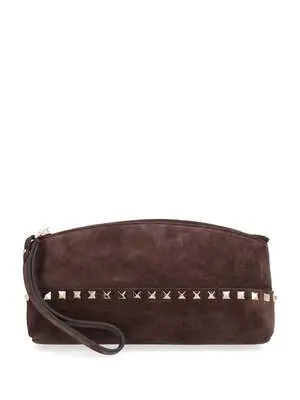 Valentino Garavani Suede Pouch - Brown