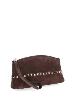 Valentino Garavani Suede Pouch - Brown