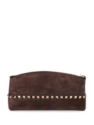 Valentino Garavani Suede Pouch - Brown