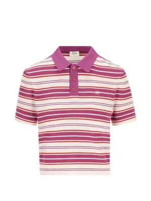 Celine Knitted Cotton Polo Shirt