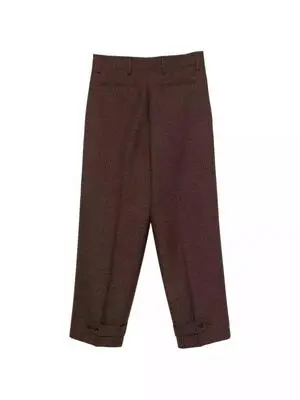 COSTUMEIN Checked Button-tab Trousers