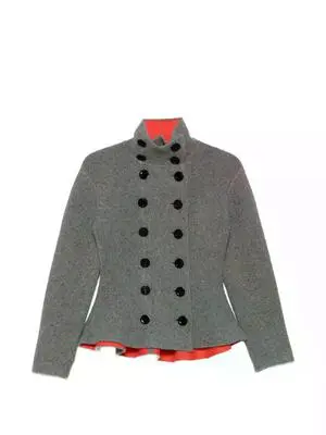 Proenza Schouler Donegal Knit Peplum Jacket - Grey