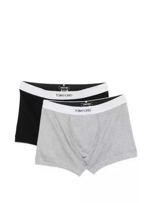 TOM FORD Logo-waistband Boxers Set Of Two - Black
