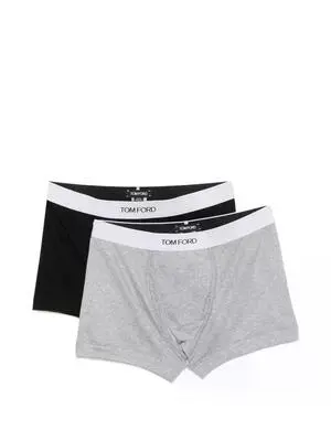 TOM FORD Logo-waistband Boxers Set Of Two - Black