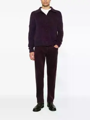 TRAMAROSSA Corduroy Straight-leg Trousers - Purple